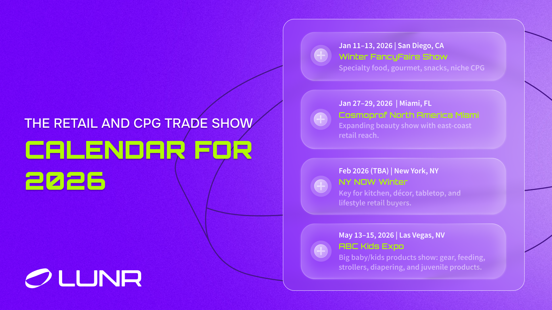 The Retail and CPG Trade Show Calendar for 2026